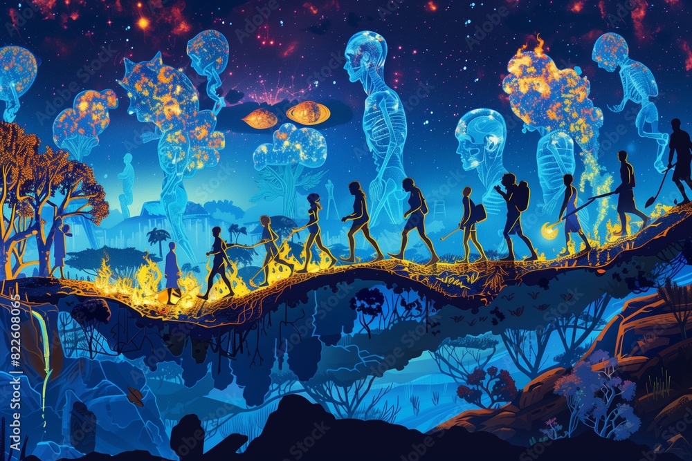 Foto de Human Progression An animated timeline tracing the arc of human ...