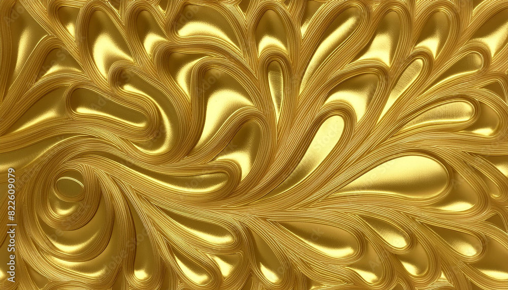 abstract 3d background with flowing liquid gold texture seamless golden ...
