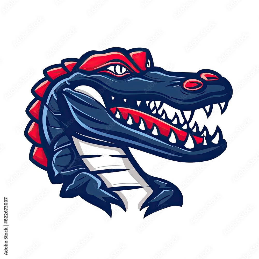 Alligator Gator Croc Crocodile Animal Logo, Sports Team Mascot Design ...