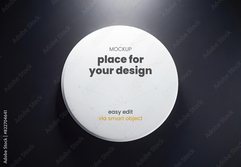 Nice Circle Mockup 01 Generative Ai Stock Template | Adobe Stock