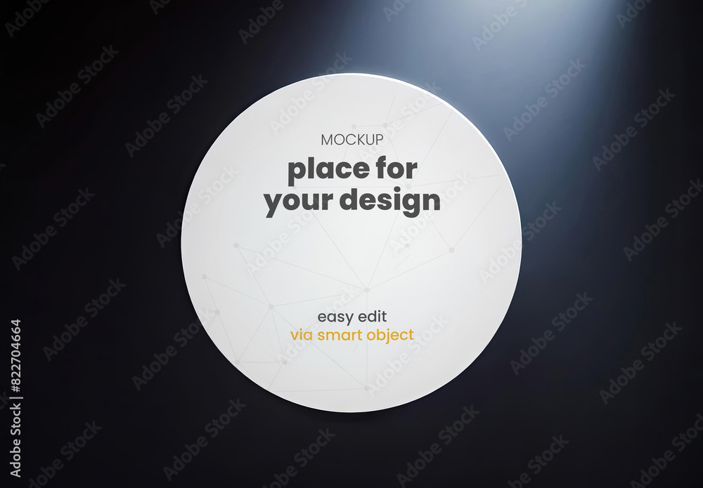 Nice Circle Mockup 02 Generative Ai Stock Template | Adobe Stock