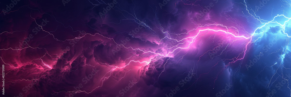 Abstract background with thunder and lightning, high resolution dark ...