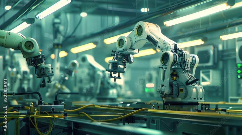 Electronic assembly microprocessor semiconductor industry 4.0 factory ...