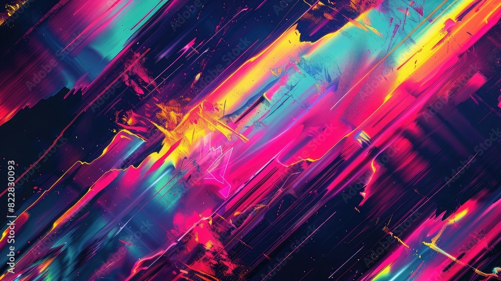 Abstract background with a digital glitch effect, showing distorted ...