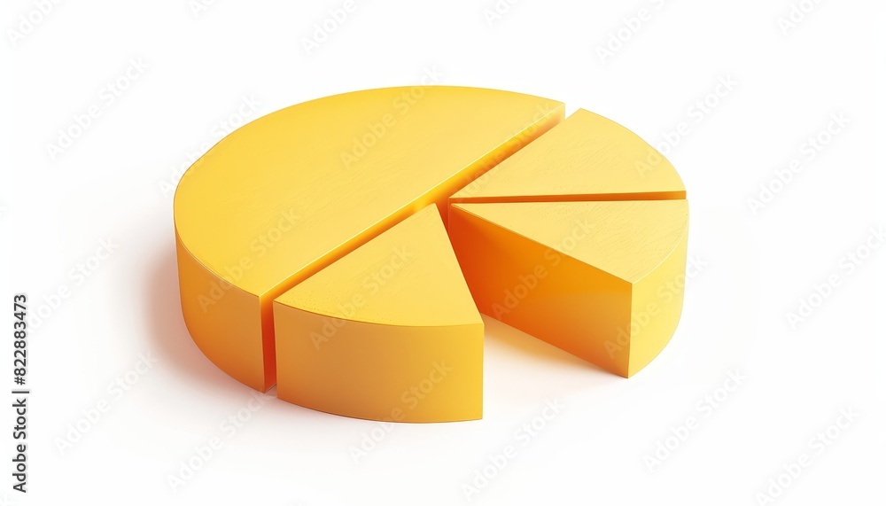 A dynamic 2D image of a circle with a carved sector, illustrating a pie ...