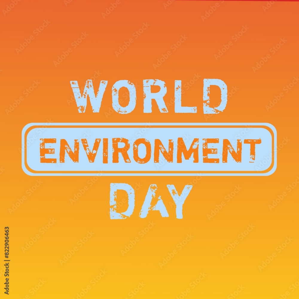 World environment day text banner background art Stock Illustration ...