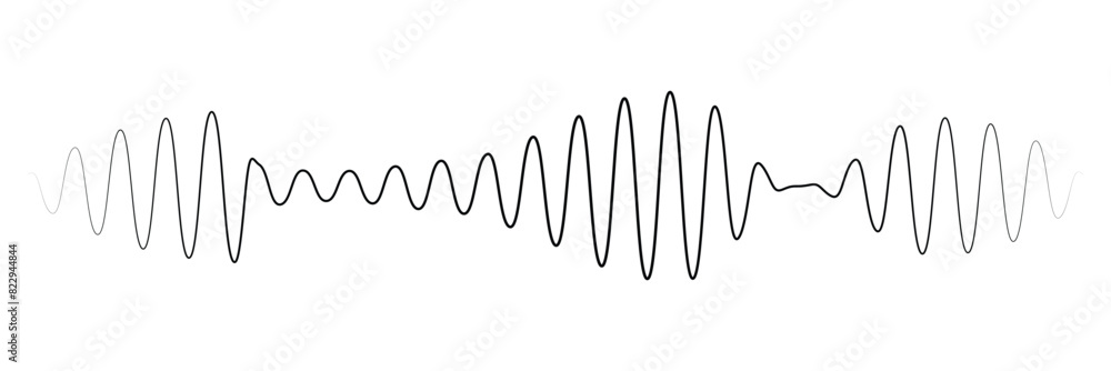 Podcast sound waves set. Waveform pattern for music player, podcast ...