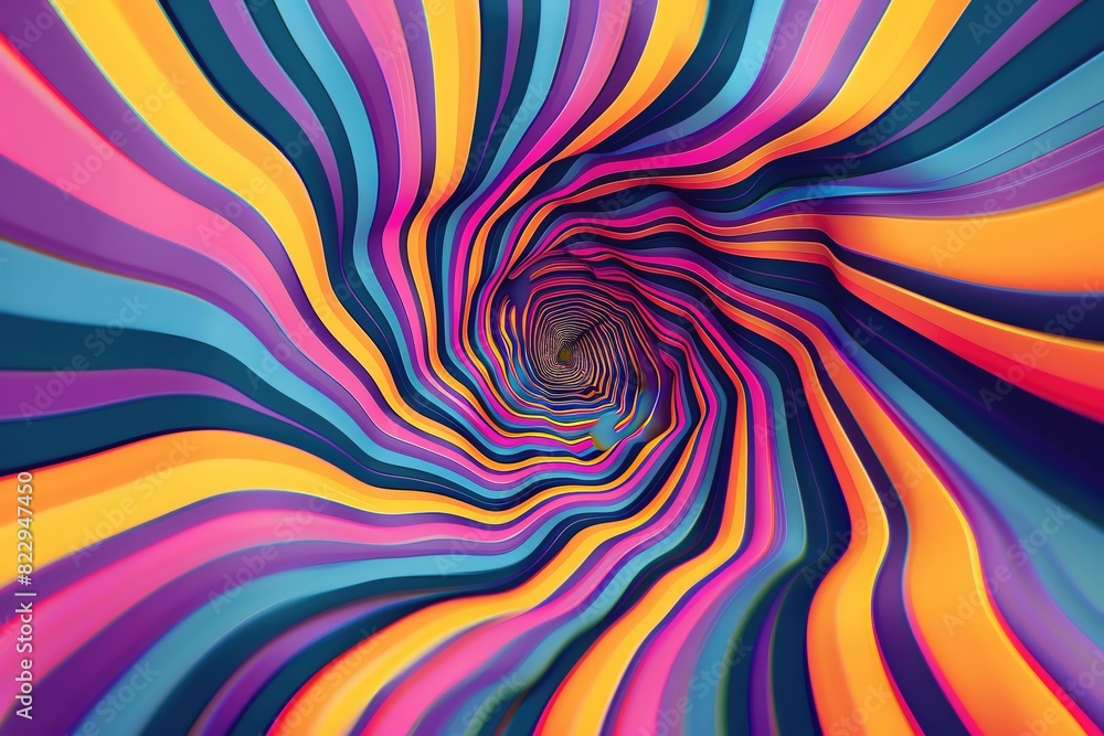 Psychedelic swirls with bold colors and mind-bending patterns ...