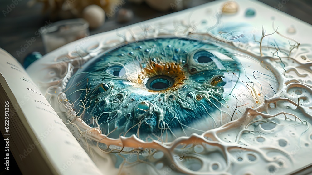 Drawing of a plant cell emphasizing the details of the cell wall and ...