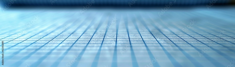 Graph paper close-up with visible grid on an isolated olive background ...