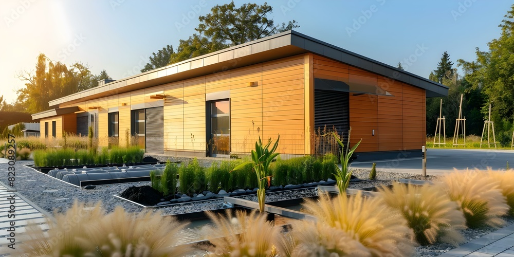 New green building with rainwater harvesting and geothermal ...