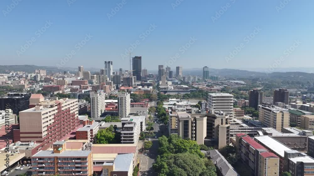 Pretoria Skyline At Pretoria In Gauteng South Africa. Downtown ...