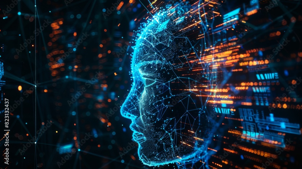 AI or artificial intelligence using the computer brain as a neural ...