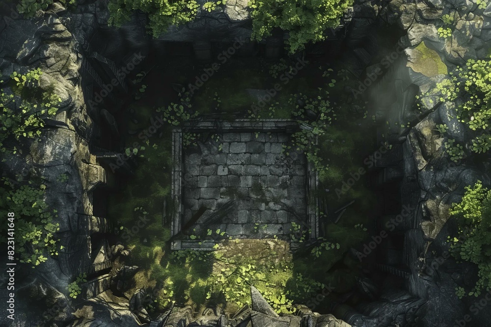 DnD Battlemap Crypt Entrance Battlemap Sty - Mysterious underground ...