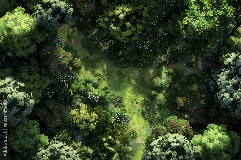DnD Battlemap Elven Grove Battlemap: Lush forest clearing with ruins ...