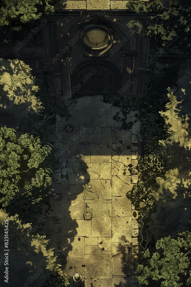 DnD Battlemap Entrance of the elusive eclipses - Mysterious celestial ...