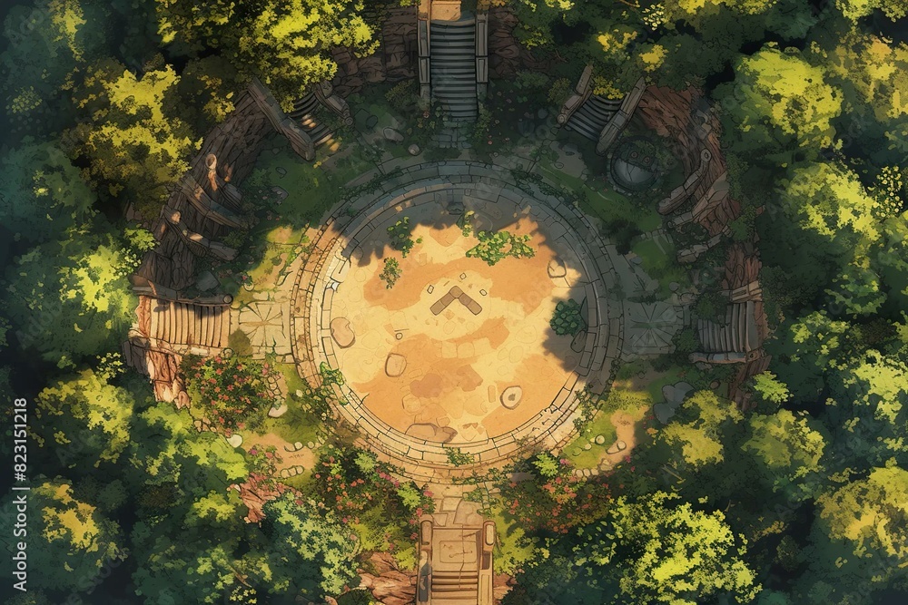 DnD Battlemap Battlemap style for imp legion. Scaling tactical map for ...