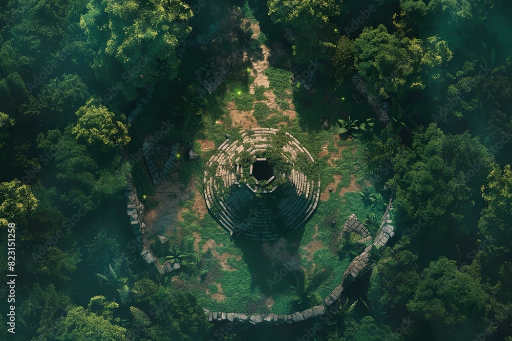 DnD Battlemap Lizardfolk tribe battle map. Stock Illustration | Adobe Stock