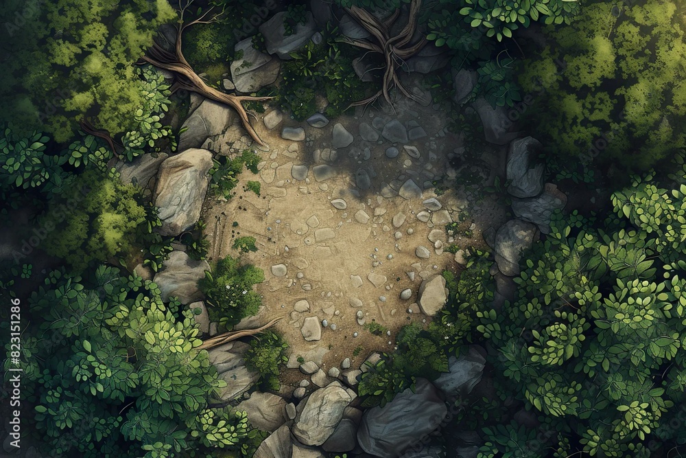 DnD Battlemap Lizardfolk Tribe Battlemap. Stock Illustration | Adobe Stock