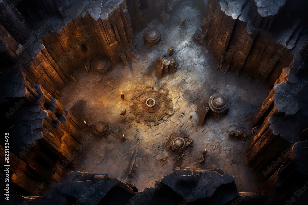 DnD Battlemap Pit of endless screams - A creepy dungeon full of horror ...