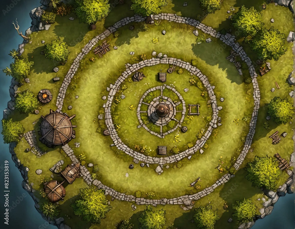 DnD Battlemap Image: Low-resolution scale 2x of result_16219. Stock ...