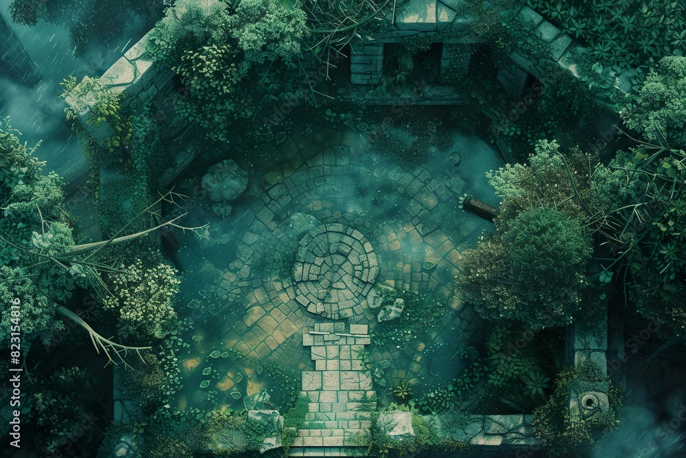 DnD Battlemap Serpents battlemap for fantasy RPGs. ilustração do Stock ...