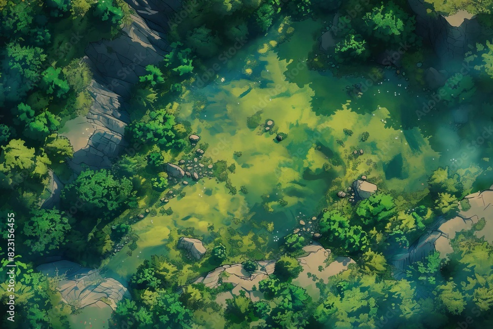 DnD Battlemap Windy Plateau Battlemap - A detailed map for tabletop RPG ...