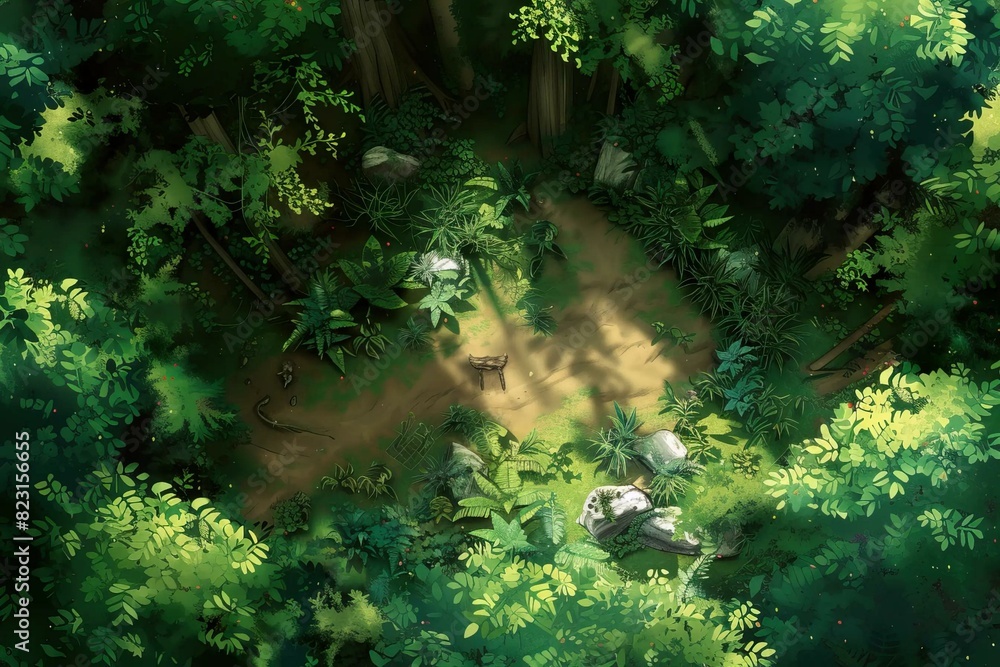 DnD Battlemap Wolf Pack Battlemap Style Summary: Detailed and immersive ...