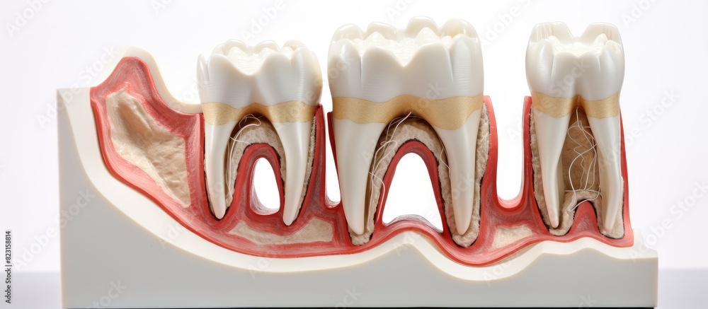 Dental Education Model Showing Tooth Anatomy Stock Illustration | Adobe ...