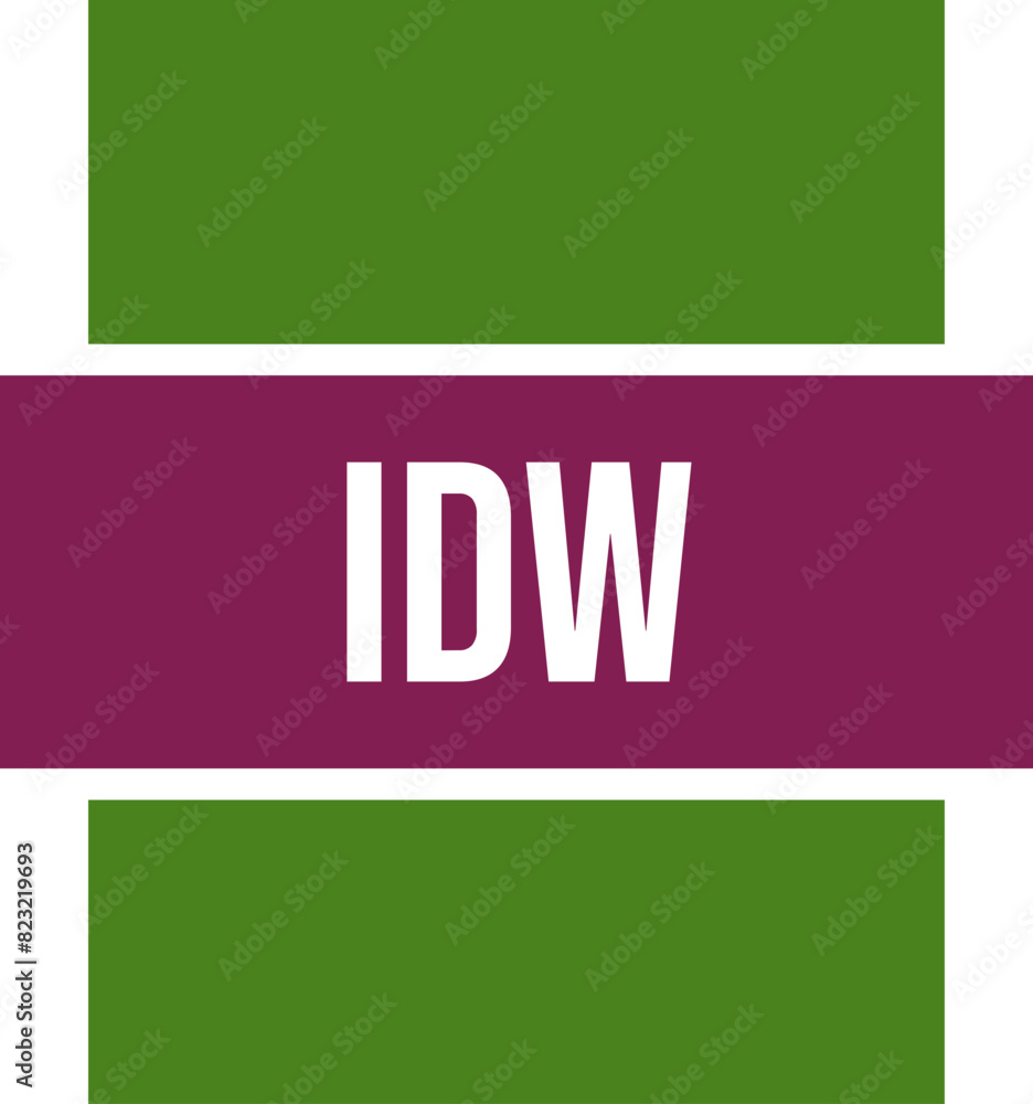 IDW Icon fill and bebus writing Stock Vector | Adobe Stock