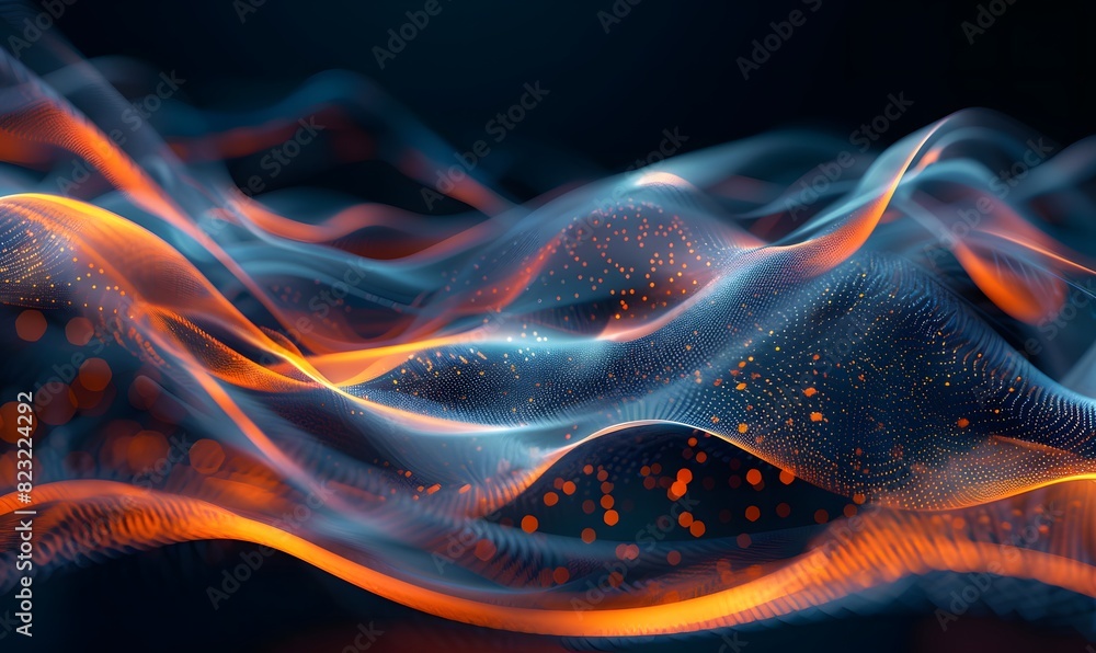 rhythm and melody of music with an abstract composition featuring ...