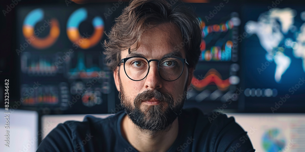 Among the plethora of graphs, the data analyst takes center stage ...