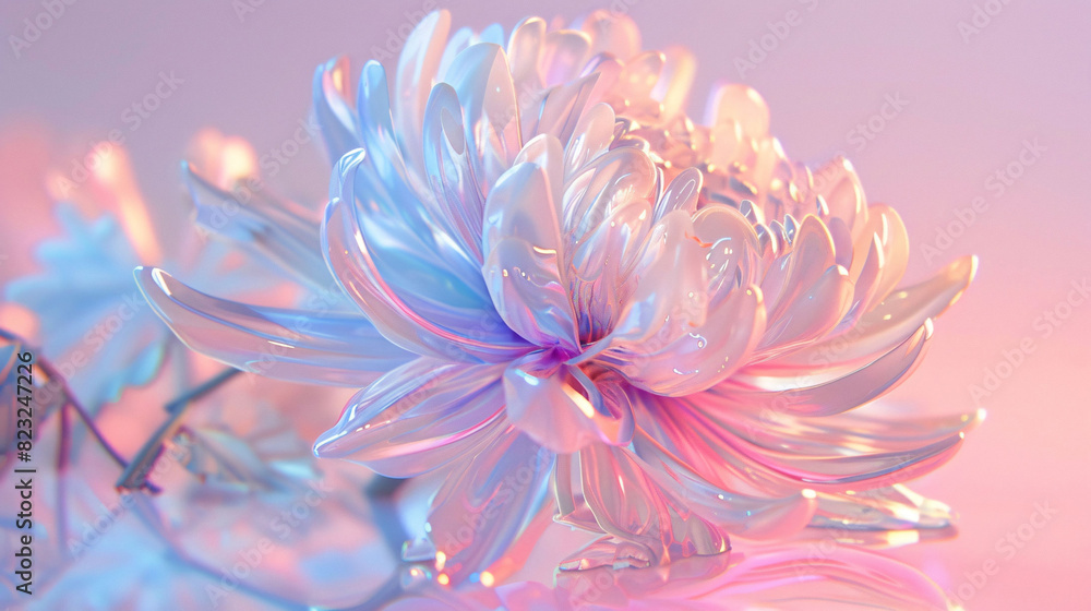 Colorful flower graphic poster PPT background, abstract flower computer ...