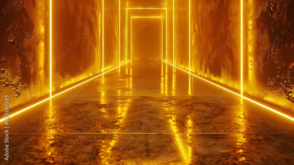 Luxurious Neon Gold Background for Highlighting Premium Goods and ...