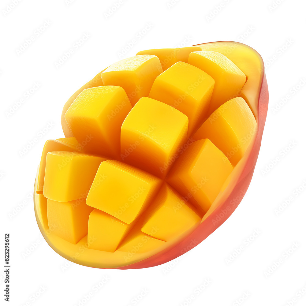 mango with leaf isolated on transparent background.mango icon.Mango ...