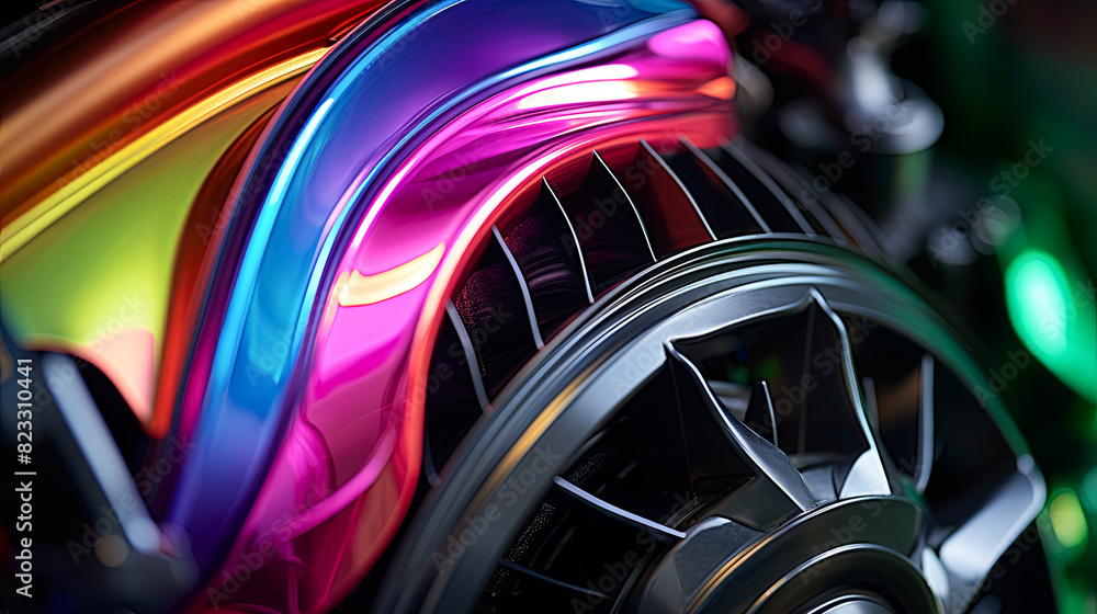 Racing car showcases aerodynamic body kit upgrades as it races through ...