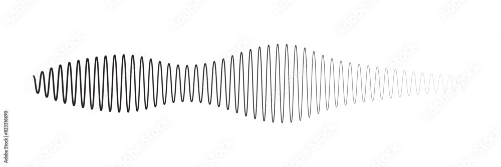 sound icon set. digital recorder voice audio wave vector symbol ...