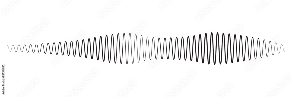 sound icon set. digital recorder voice audio wave vector symbol ...