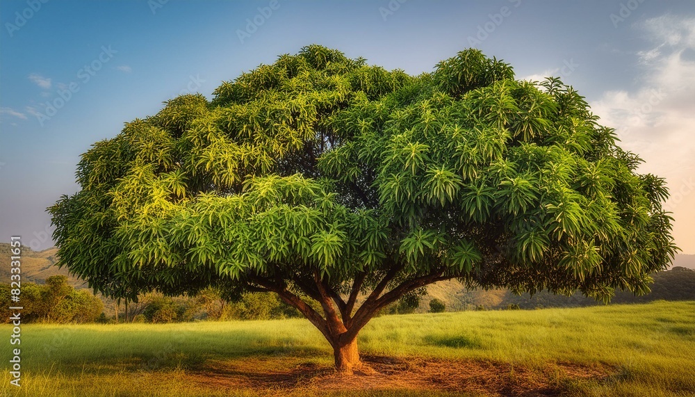 Mango tree photorealistic, detailed, colorful, high mango.arbre, fruit ...