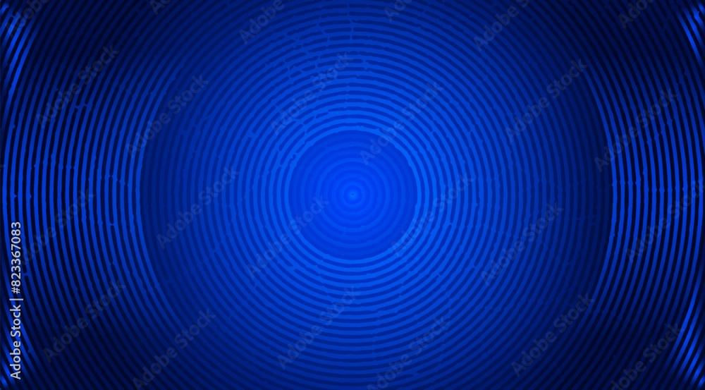 abstract blue background with lines, a blue background with a circular ...
