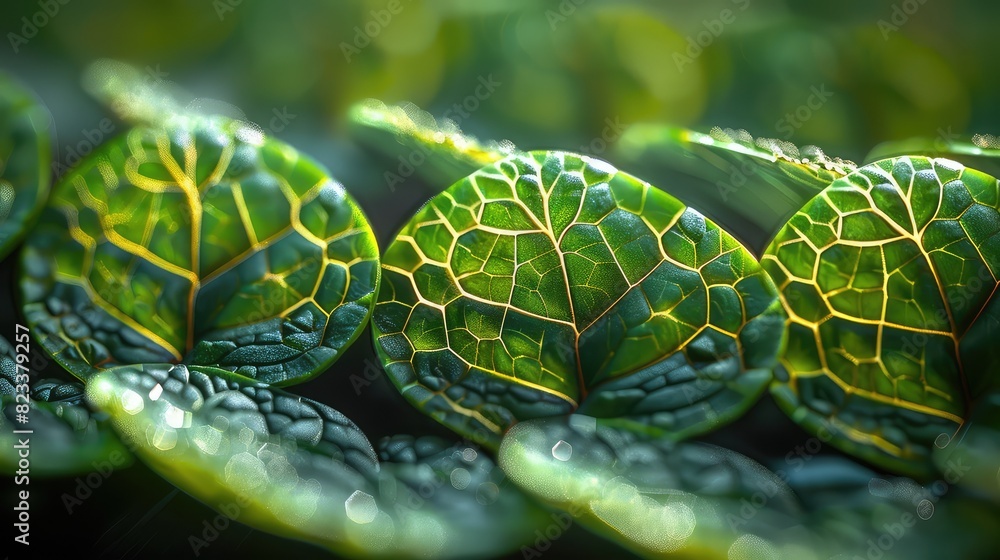 Extreme Close-Up of Green Plant Cells: A Fascinating Journey into the ...