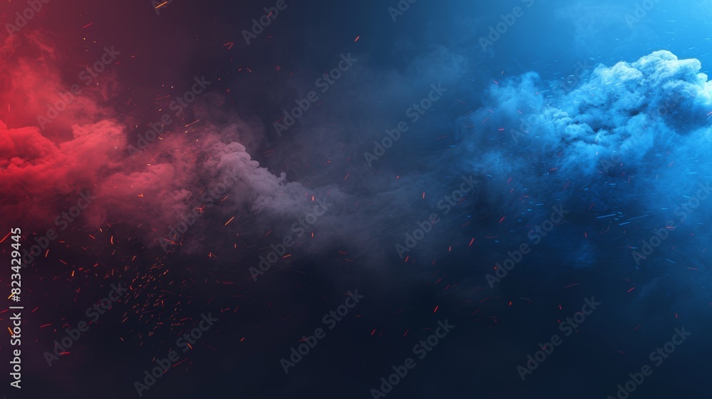 As an MMA or box fight poster, colored smoke with contrasting neon ...