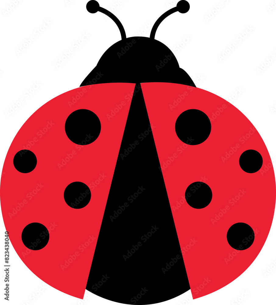 ladybug. Vector dotted or polka dot pattern. Let spring begin. ladybug ...