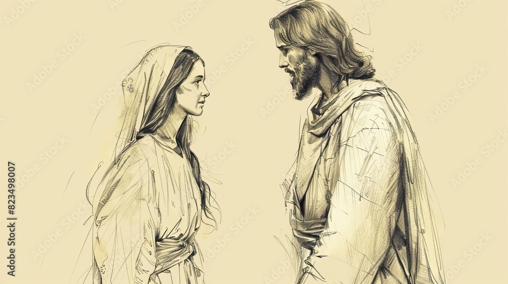 Jesus Appearing to Mary Magdalene After His Resurrection, Biblical ...