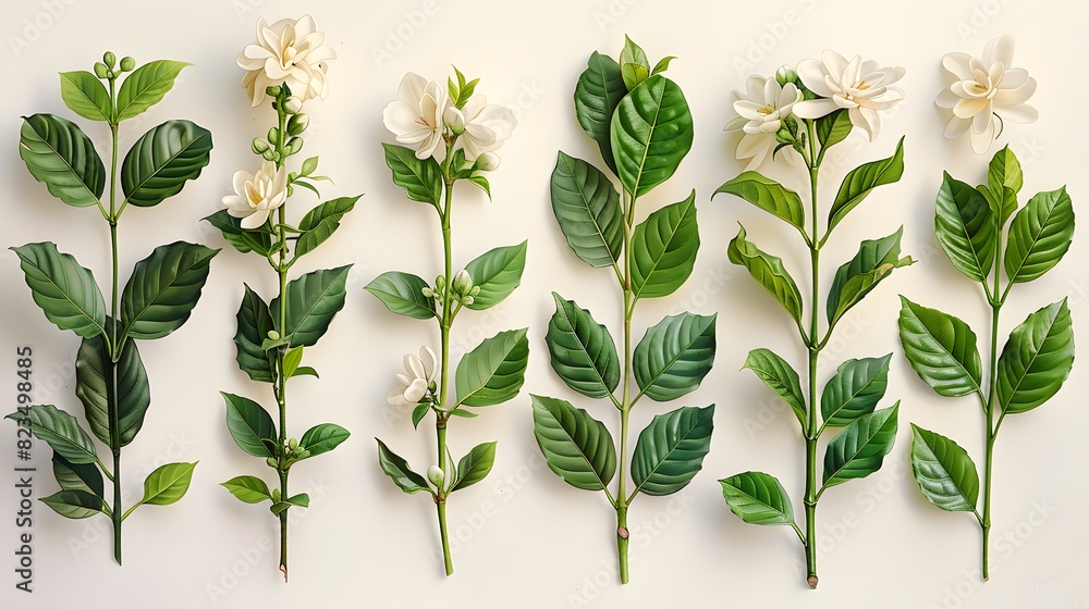 A set of watercolor illustrations depicting different stages of the ...