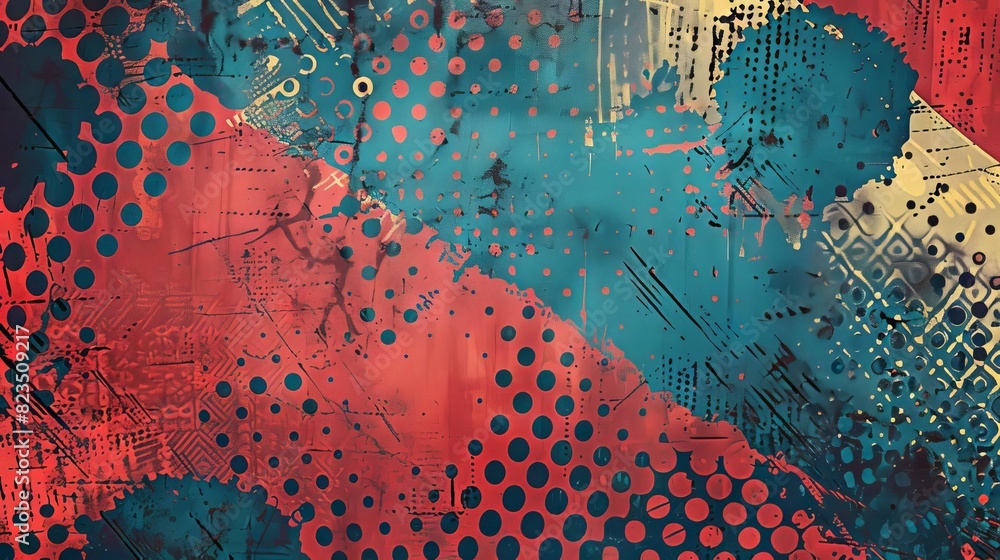 vintage comic book pages create colorful retro background texture ...