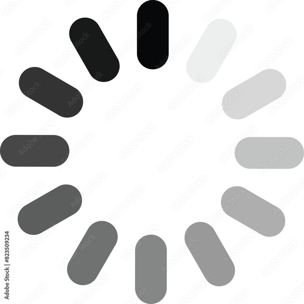 Loading icon. Video data load. Loading bar progress icon. Download ...