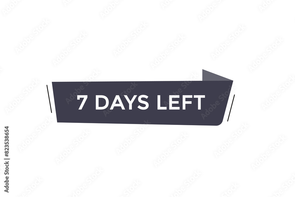 7 days left countdown to go one time, background template 7 days left ...