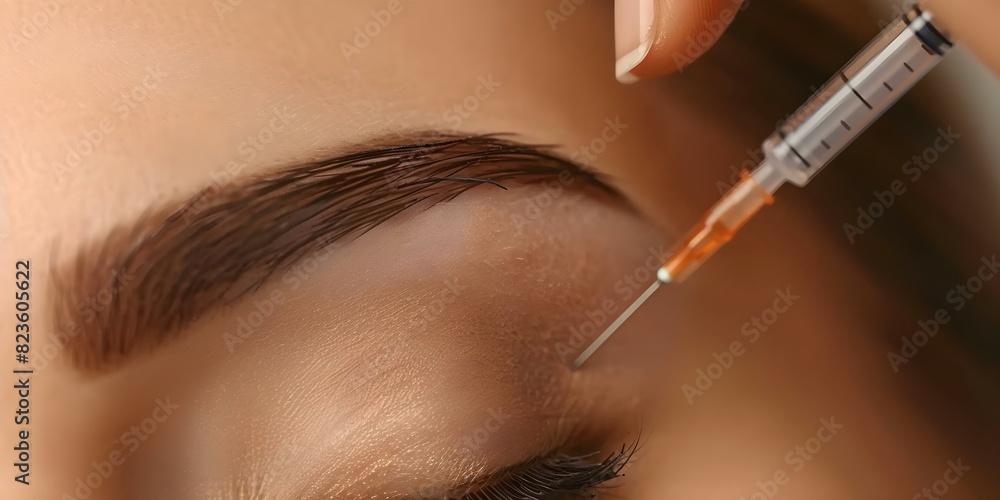 Acupressure Technique: Needle Tapping Skin Above Eyebrow to Target ...