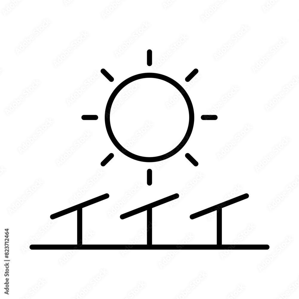 Solar panels icons set. solar energy flat simple for infographics ...